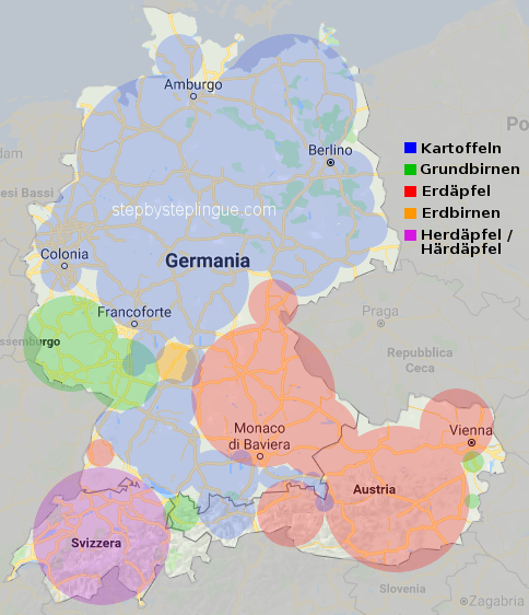 Kartoffel, Erdapfel, Grundbirne o Erdbirne? - Step by Step Lingue