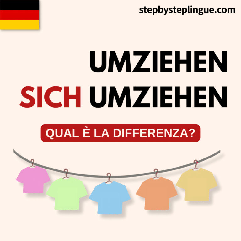 "Umziehen" e "sich umziehen" - Step by Step Lingue